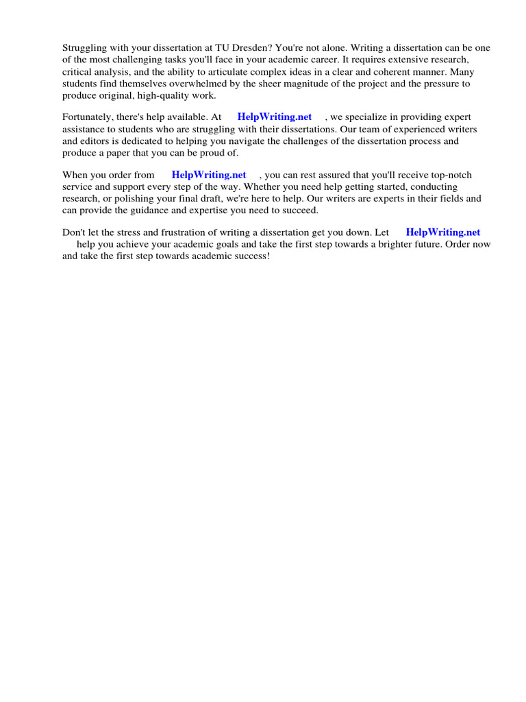 Dissertation Tu Dresden PDF | PDF | Thesis | Essays
