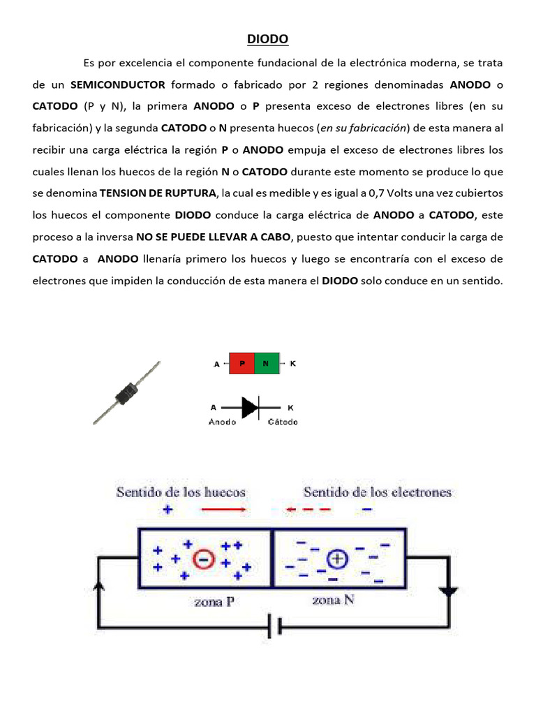Tipos y Usos del Diodo en Electrónica | PDF | Informática