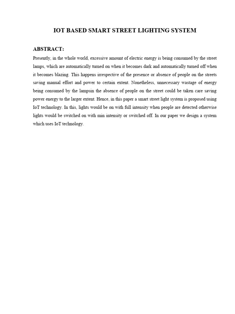 IoT Smart Street Lighting System | PDF | Integer (Computer Science) | Data Type