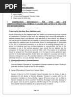 Cement Stabilized Subbase Method Statement | PDF | Road | Cement