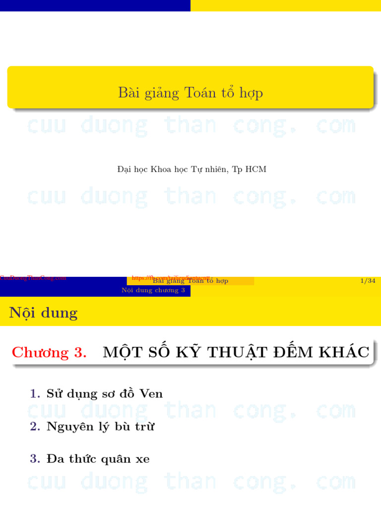 Toan-To-Hop - Nguyen-Anh-Thi - C3-Mot-So-Ky-Thuat-Dem-Khac - (Cuuduongthancong - Com) | PDF