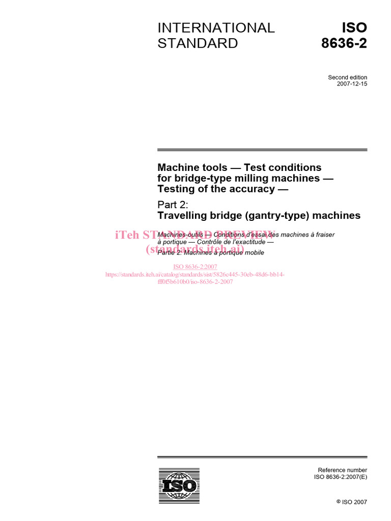 Iso 8636-2, 2007 | PDF | International Organization For Standardization | Engineering Tolerance