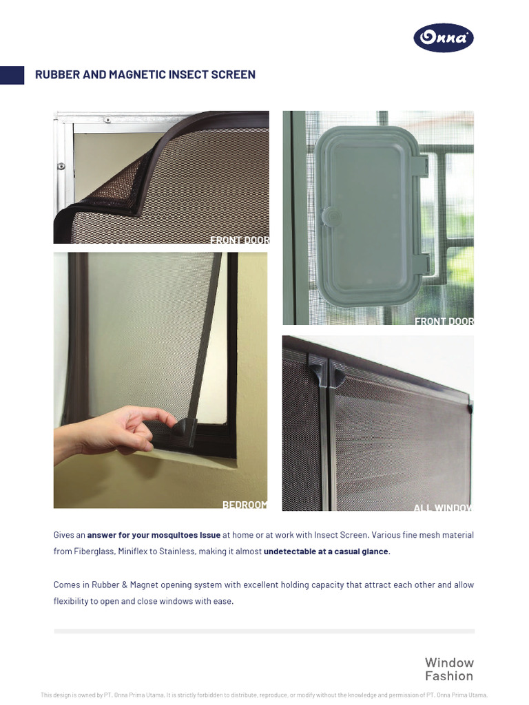 25. Rubber and Magnetic Insect Screen | PDF | Building Engineering
