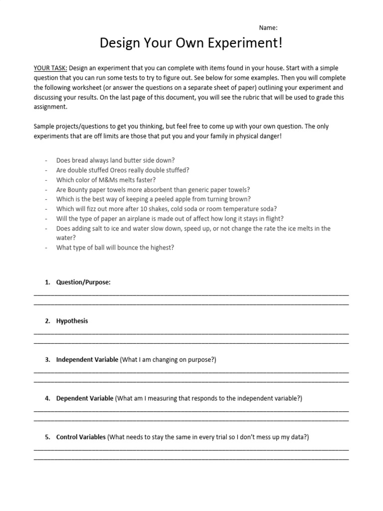 Designing Experiment | PDF | Experiment | Scientific Method Designing Experiment | PDF | Experiment | Scientific Method