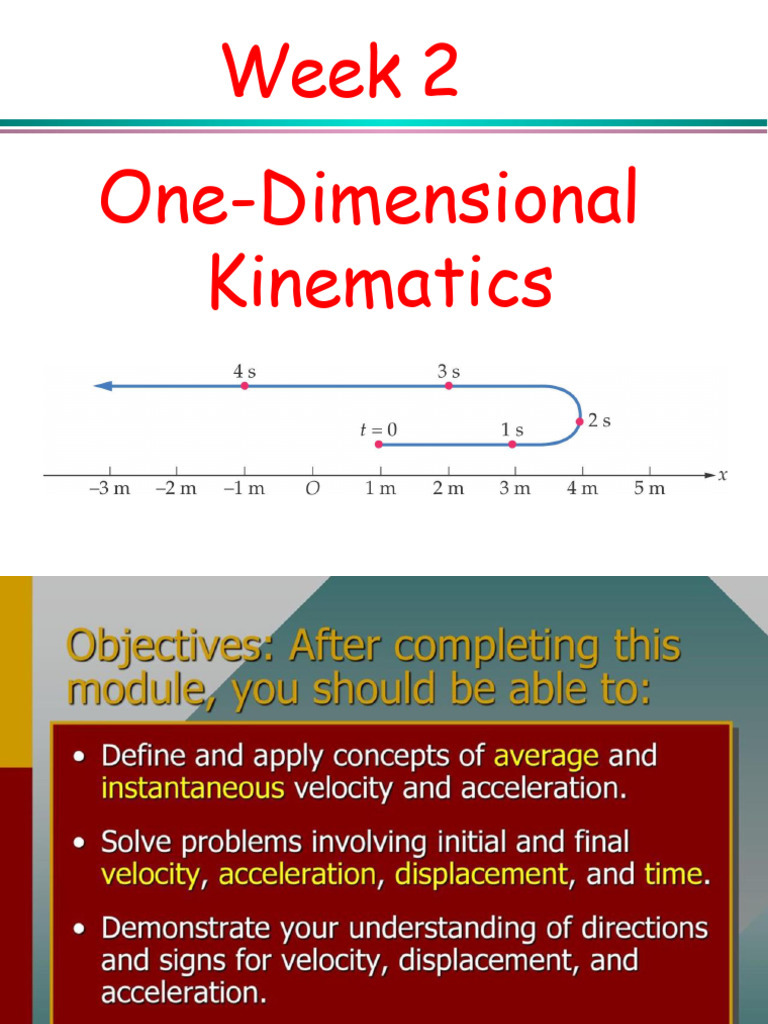 Kinematics 1D Lecture | Download Free PDF | Acceleration | Velocity