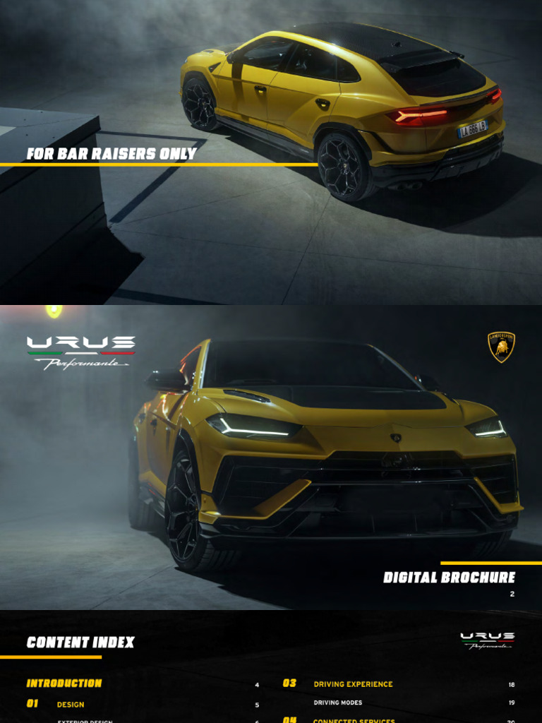 Urus Performance - Digital - Brochure - Wcag - en | PDF | Off Road Vehicles | Car