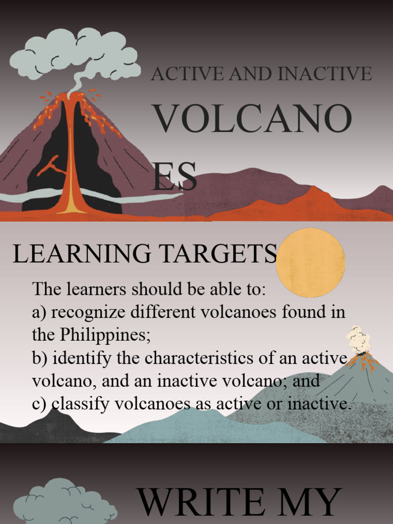 Active and Inactive Volcanoes | PDF | Volcano | Types Of Volcanic Eruptions