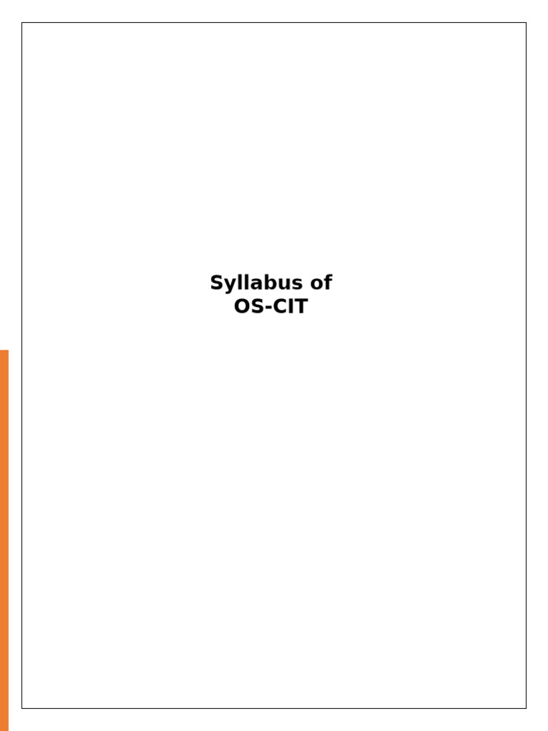 Syllabus Oscit | Download Free PDF | Computer Data Storage | Internet