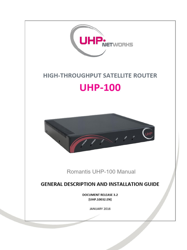 Romantis Uhp100 | Download Free PDF | Computer Network | Usb