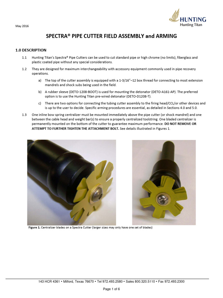 Spectra Tubing Cutter Instructions | PDF | Pipe (Fluid Conveyance ...