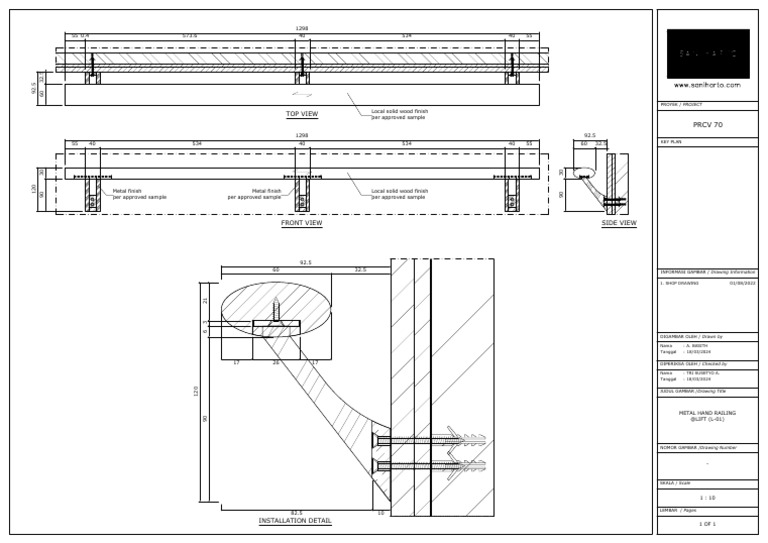 L-01 - Hand Railing @lift - Mar 18, 24 | PDF