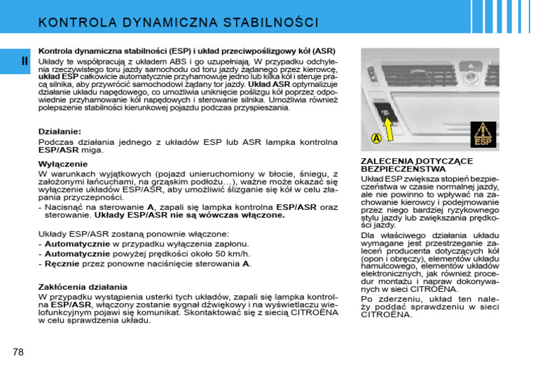 Kontrola Stabilnoÿci ESP | PDF