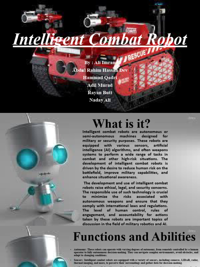 Intelligent Combat Robot by 9a | PDF | Robot | Robotics