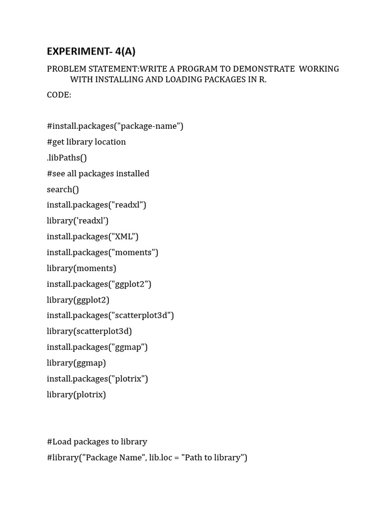 Experiment 4 | Download Free PDF | Library (Computing) | Information Technology