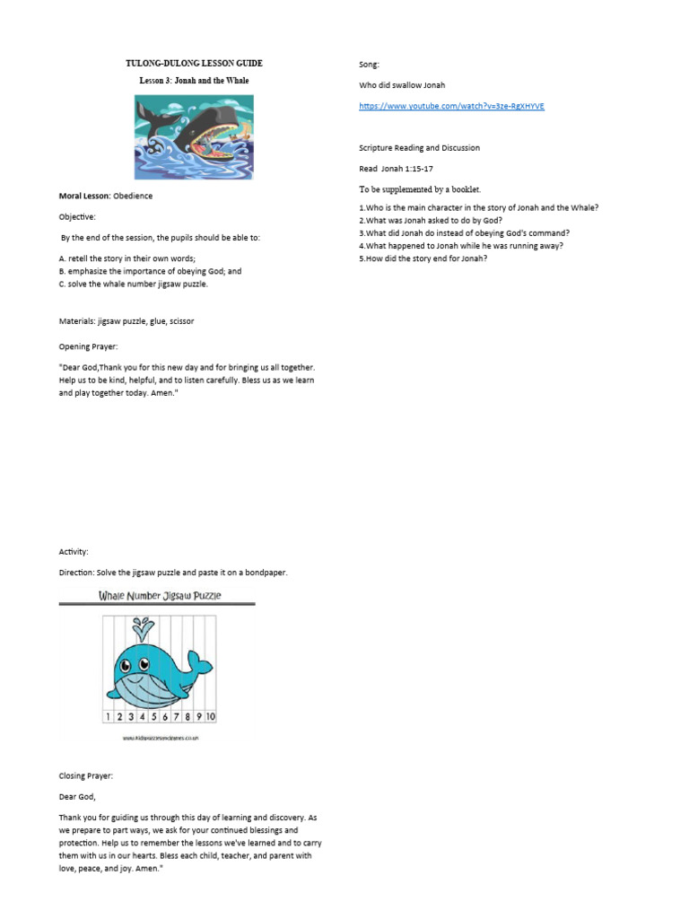 Jonah and The Whale | PDF | Self-Improvement | Religion & Spirituality