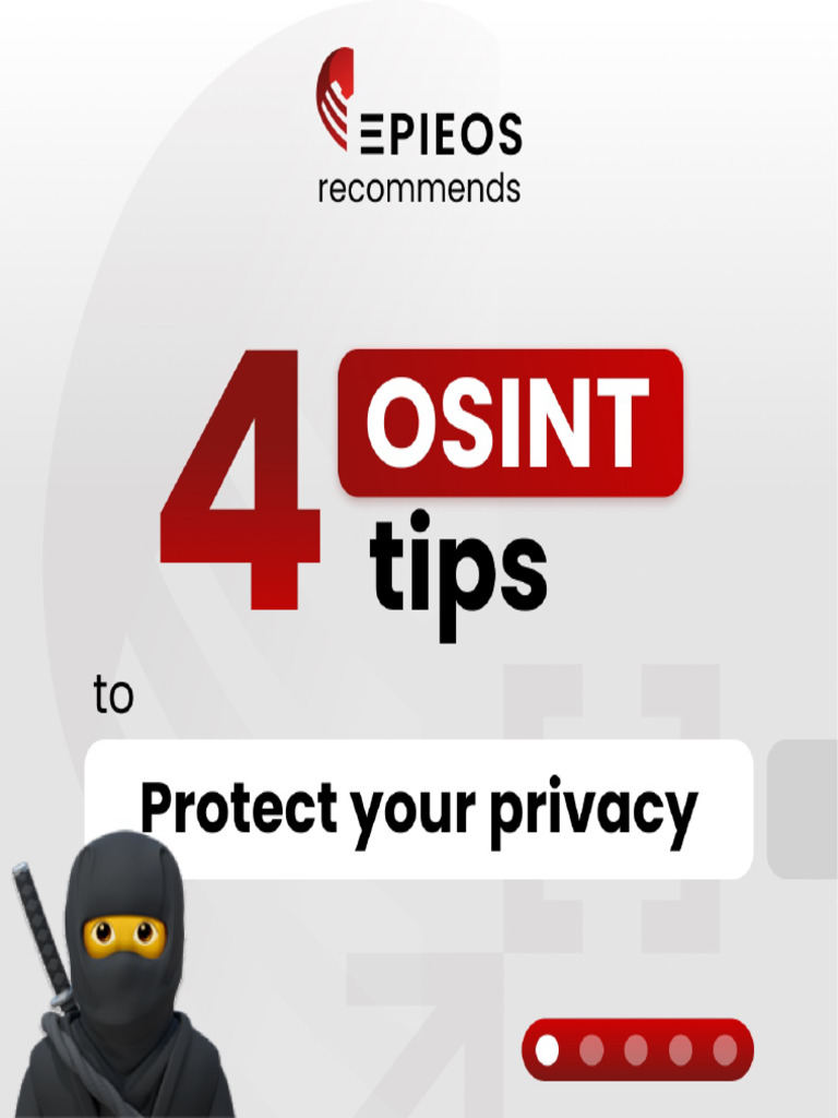 4 OSINT Tips To Protect Your Privacy | PDF