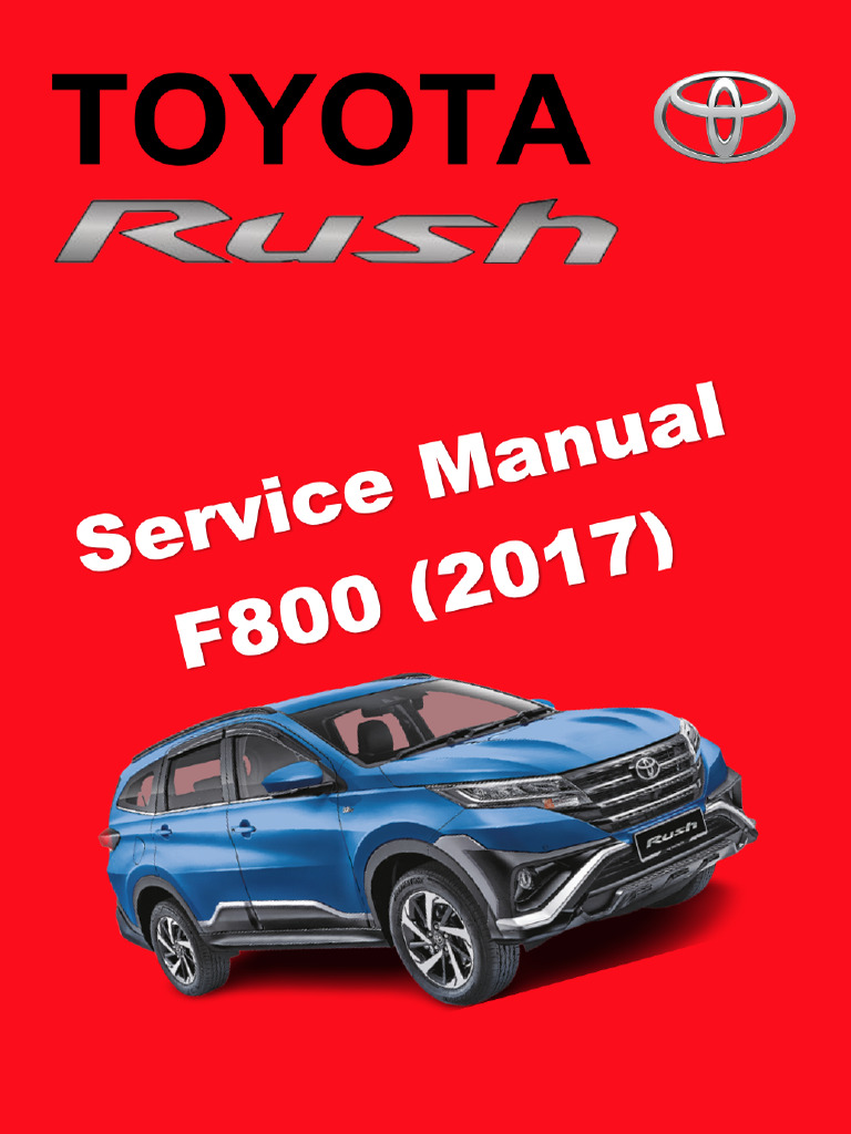 Toyota Rush f800 2017 FSM Daihatsu | PDF
