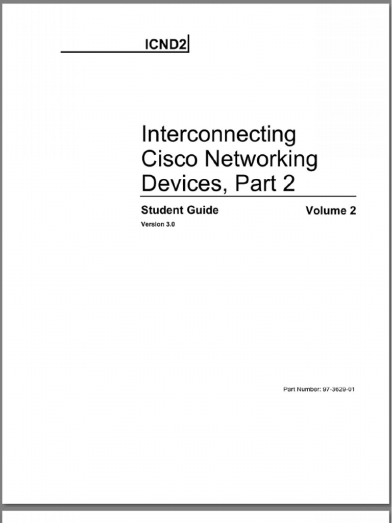 Icnd2 SGP2 | PDF