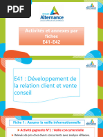 BTS MCO Fiches D'activités E41 Et E42 | PDF | Sodles | Commercialisation