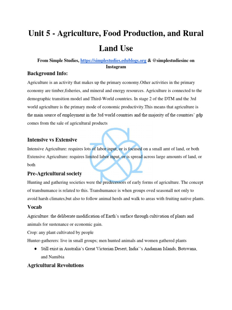 609edad55f1c0316146f6340 - AP Human Geography Unit 5 | PDF ...