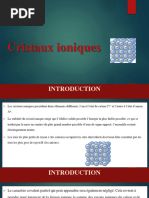 Structures des cristaux ioniques | PDF | Liaison ionique | Cristallographie