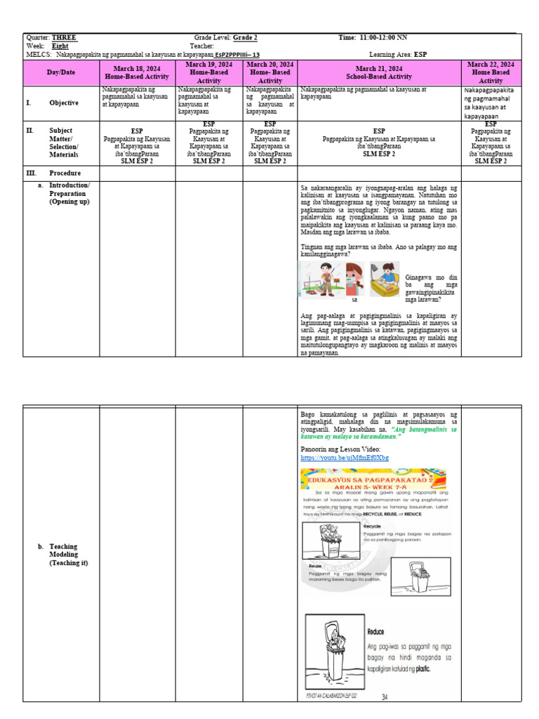 ESP 2 Q3 WEEK 8 D | PDF