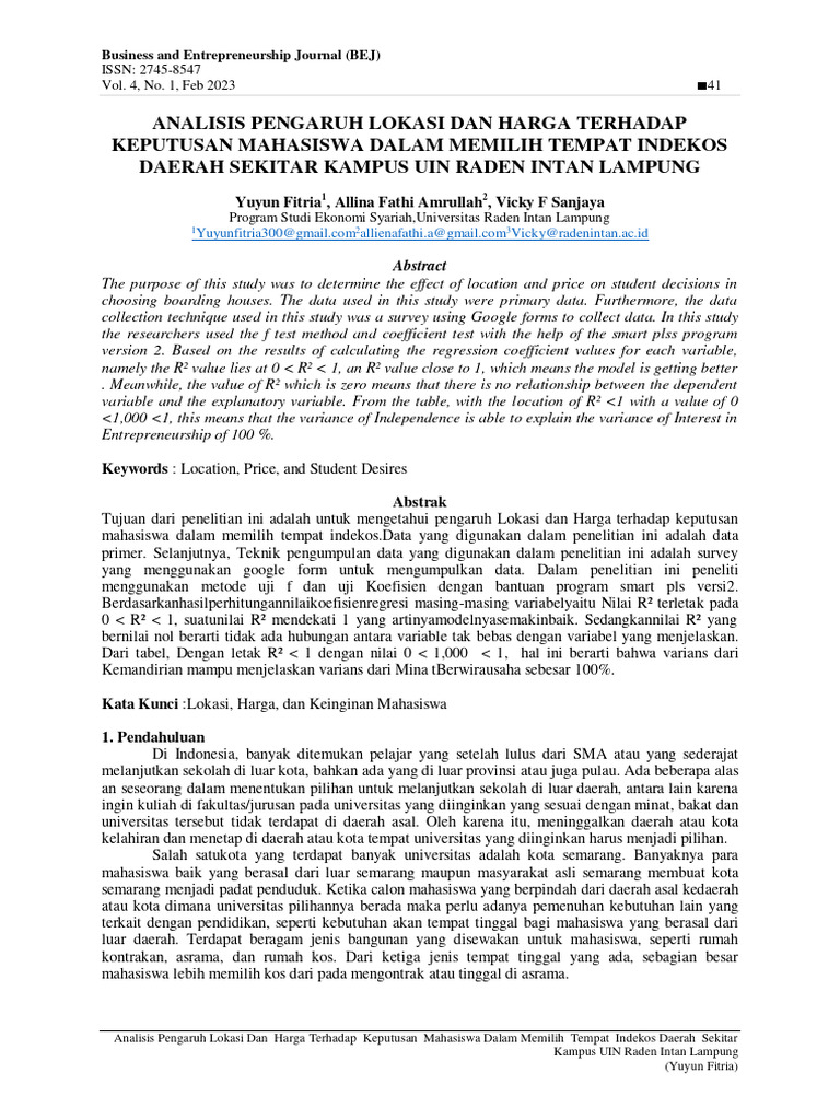 Contoh Latar Belakang | PDF