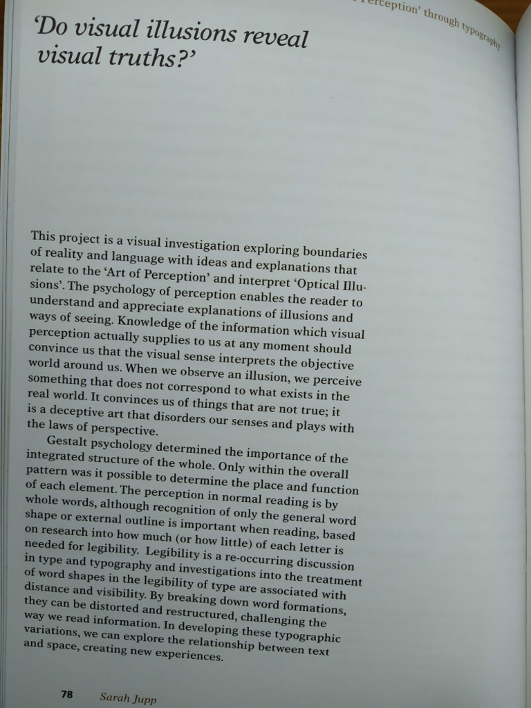 Sarah Jupp - Do Visual Illusions Reveal Visual Truths | PDF