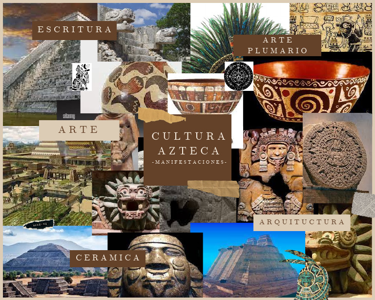 Collage de Manifestaciones Culturales Azteca | PDF