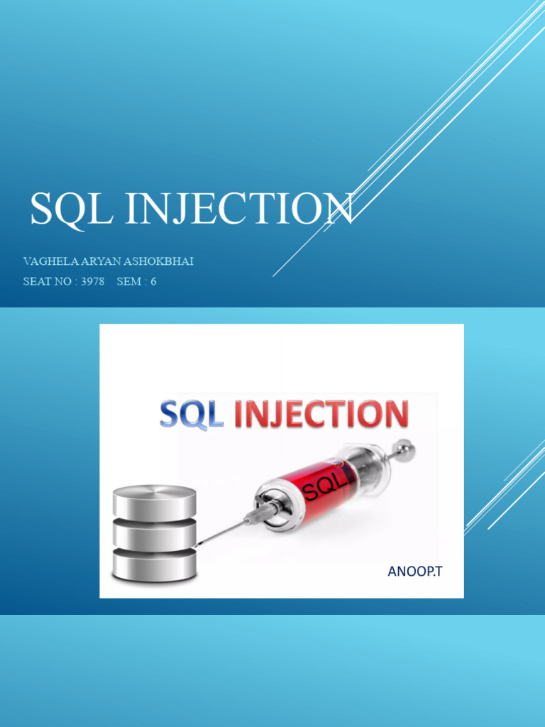 SQL Injection | PDF