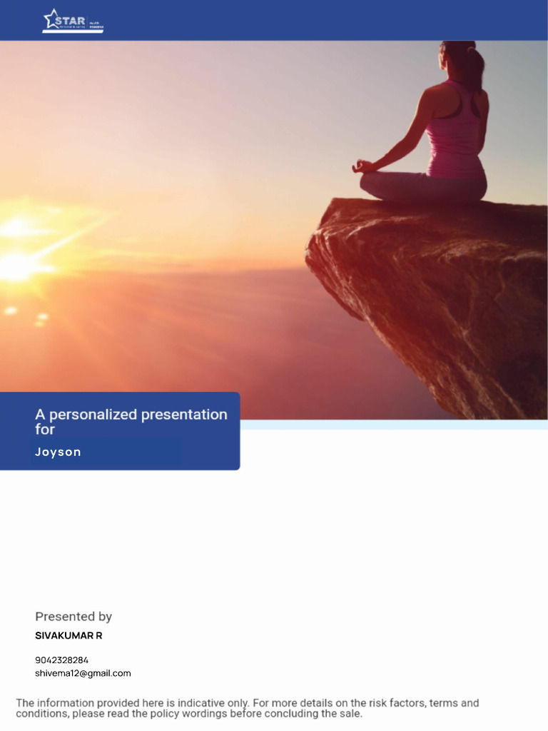 Young Star Plan Presentation - MR - Joyson & Family - 4 Members | PDF