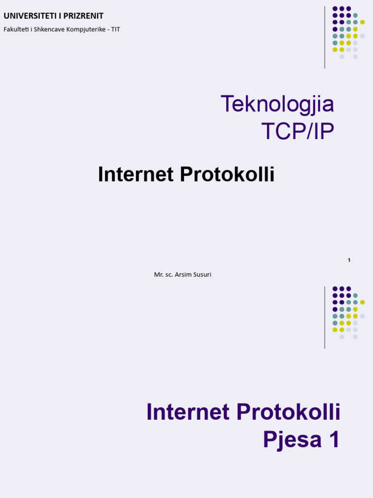 Internet Protokolli | PDF