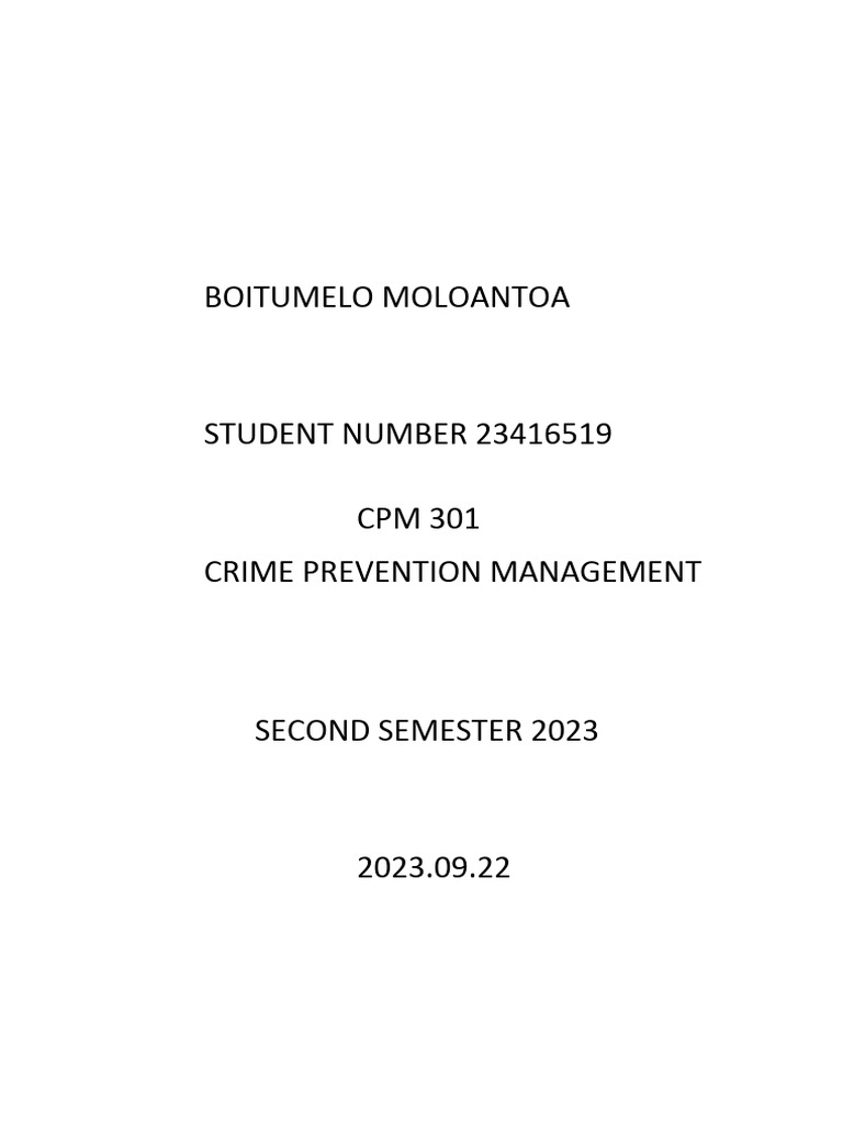 crime prevention phase 5 | PDF | Police | Project Management