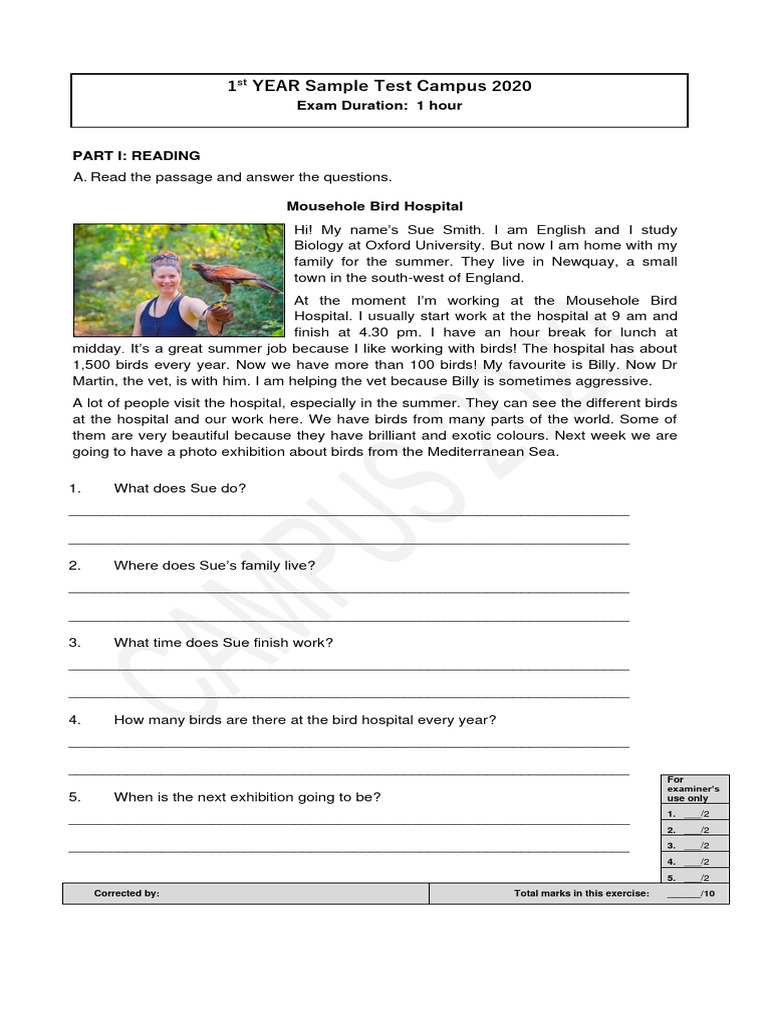 1st year_Sample Campus 2020 | PDF | Linguistics