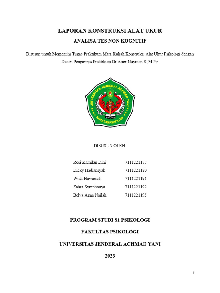 Konstruksi Student Engagement Scale | PDF