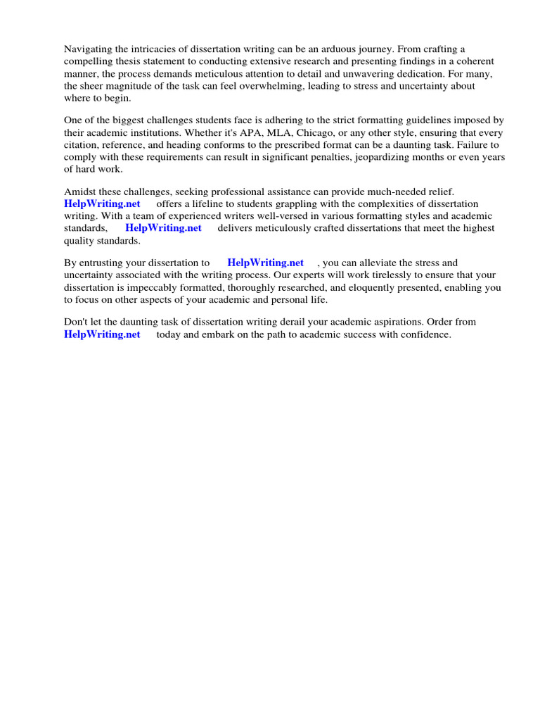 Dissertation Format Template | PDF | Thesis | Abstract (Summary)