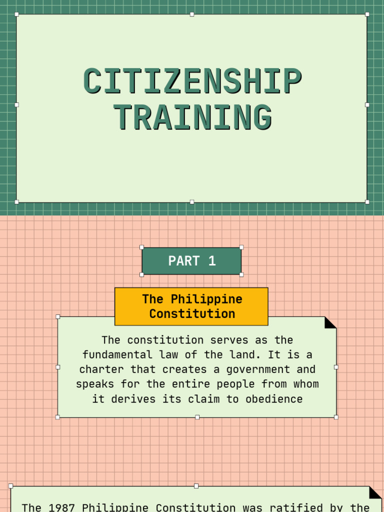 CITIZENSHIP TRAINING | PDF | Citizenship | Volunteering