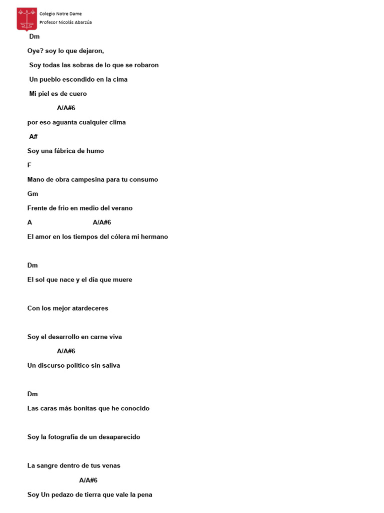 Latinoamerica - Calle 13 | PDF | Ciencias de la Tierra