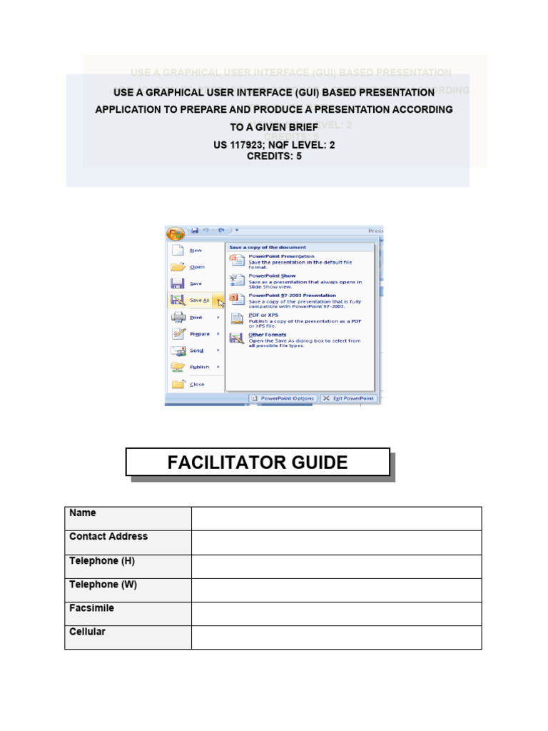 Facilitator Guide | PDF | Learning | Information
