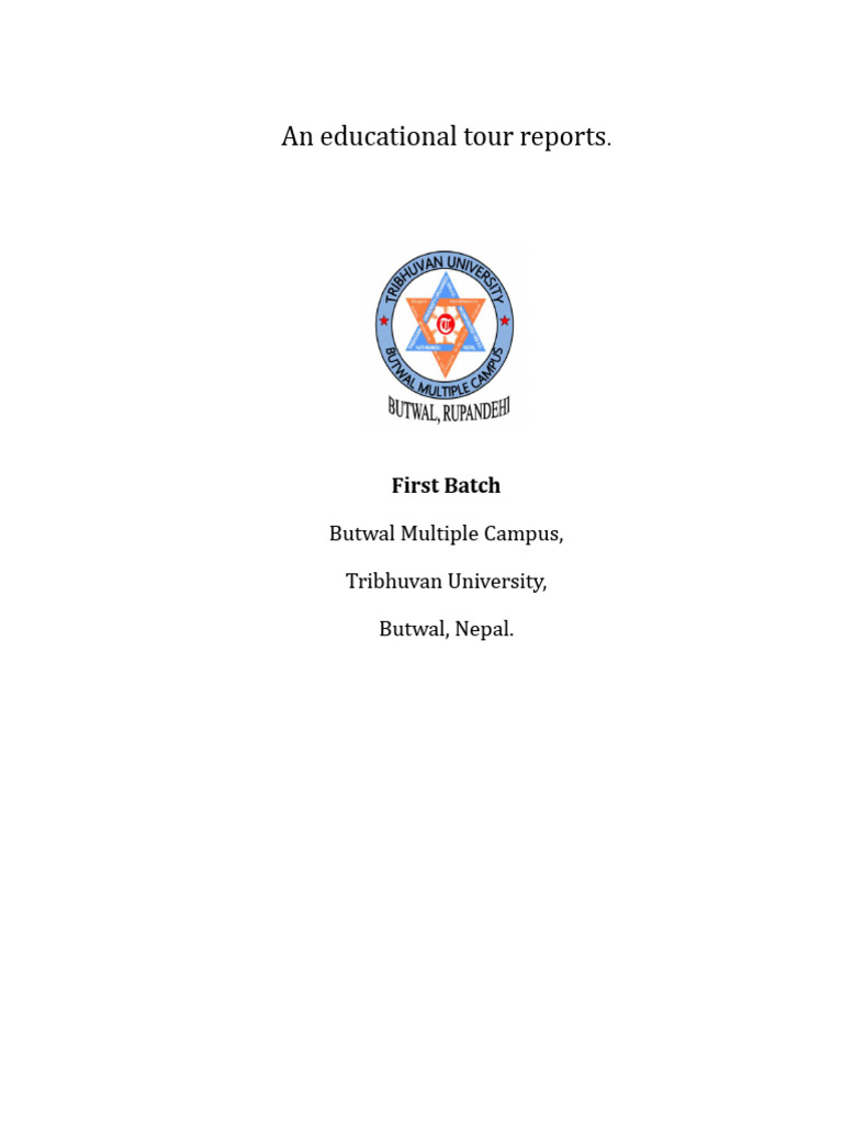 Educational Tour Report: BBA First Batch | PDF | Indian Religions