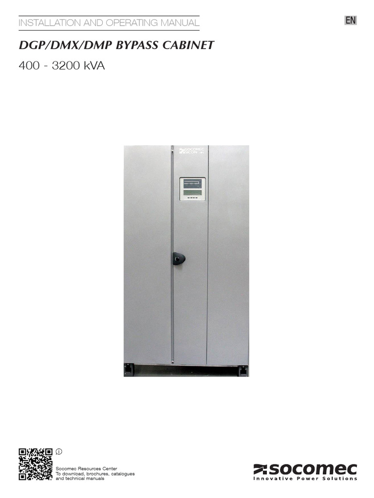 DGP DMX DMP Bypass Cabinet 200 3200kva - Installation and Operating ...