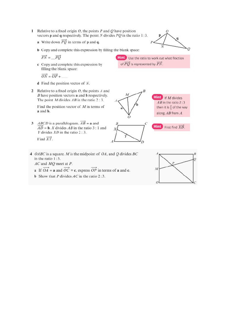 Vectors Geometric Problems | PDF