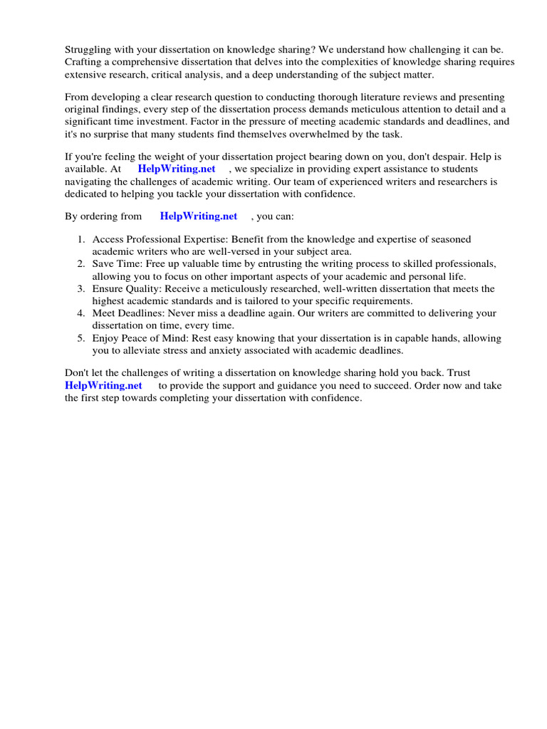 Knowledge Sharing Dissertation | PDF | Knowledge | Knowledge Management