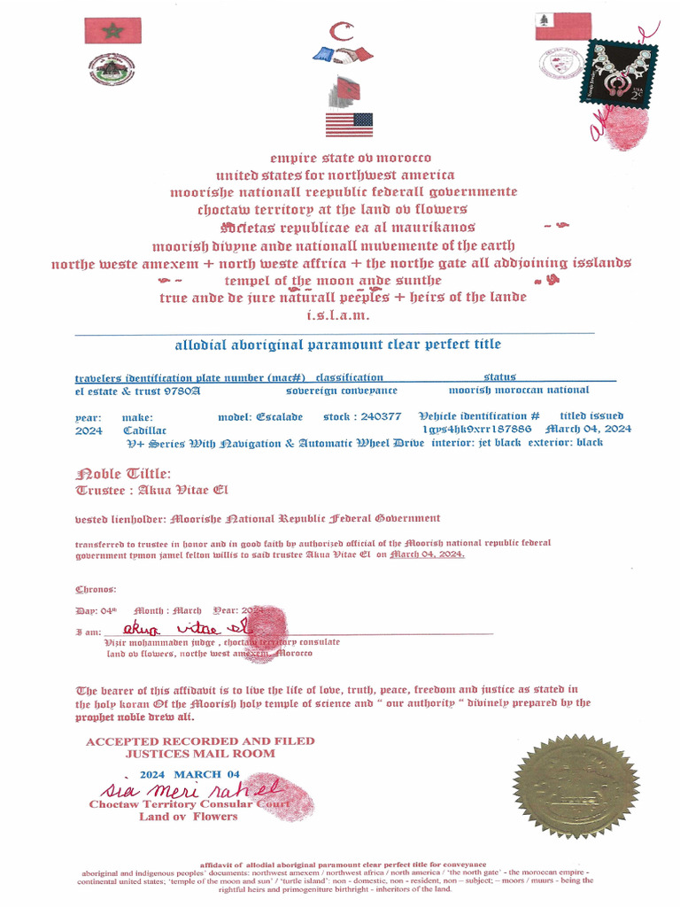 Document 2024 03 18 064440 Affidavit Of Allodial Aboriginal Paramount