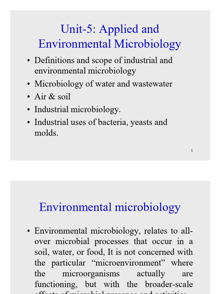 BAS 122 (General Microb) Unit 5 | PDF | Fermentation | Food Web