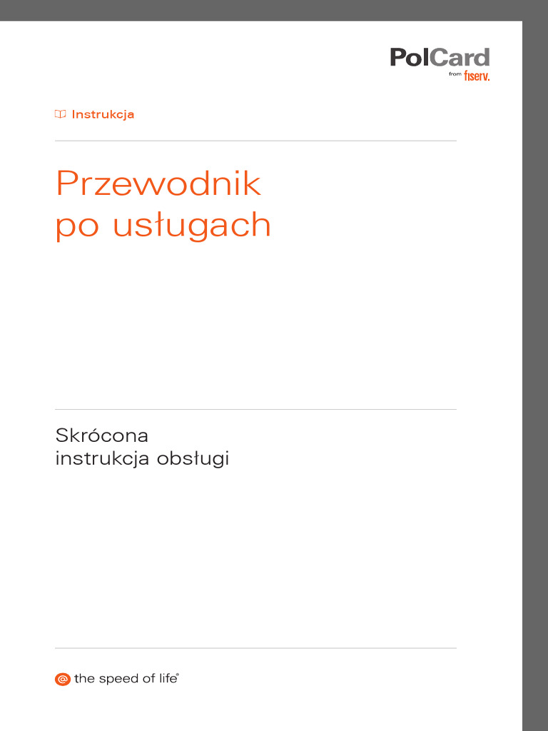 Przewodnik po usługach Instrukcja | PDF