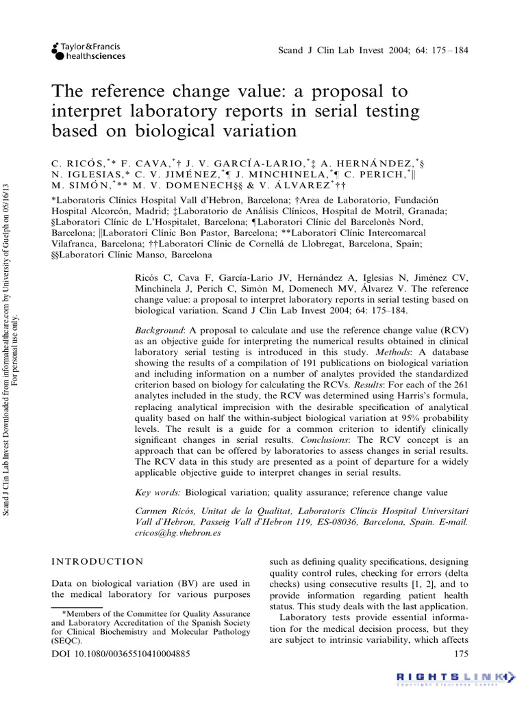 Tabela RCV | PDF | Coefficient Of Variation | Standard Score