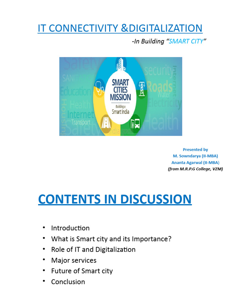 IT CONNECTIVITY &DIGITALIZATION - PPTM | PDF | Infrastructure | Economies