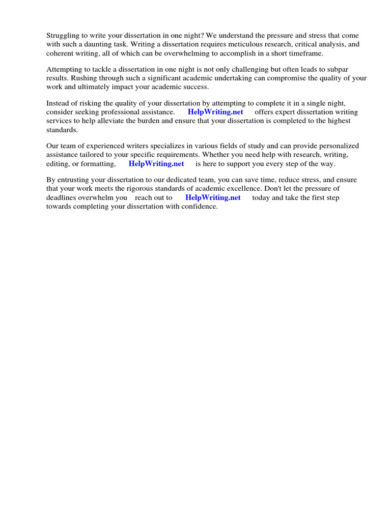 Dissertation One Night | PDF | Circadian Rhythm | Shift Work