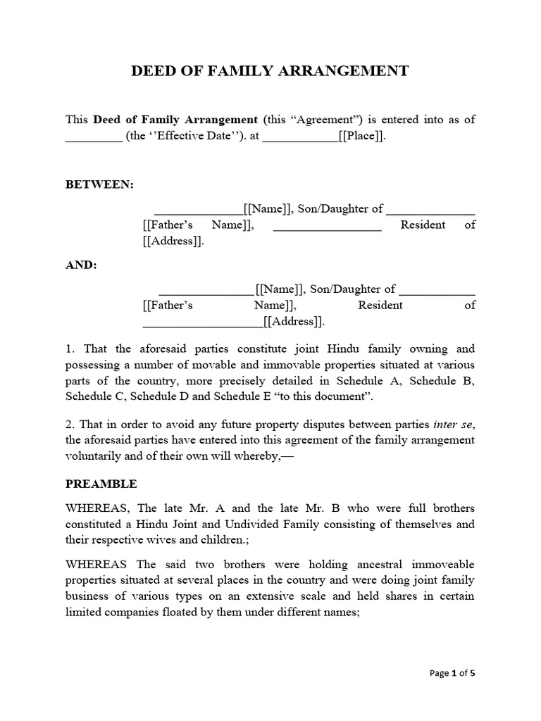 Settlement Deed | PDF | Arbitration | Civil Law (Legal System)